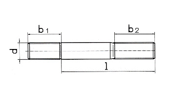 DIN 835 Шпилька с двухсторонней метрической резьбой
